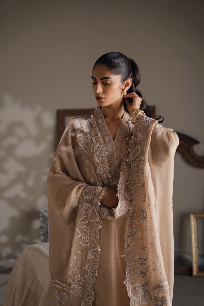 Nasma set in beige – HinaMohamed